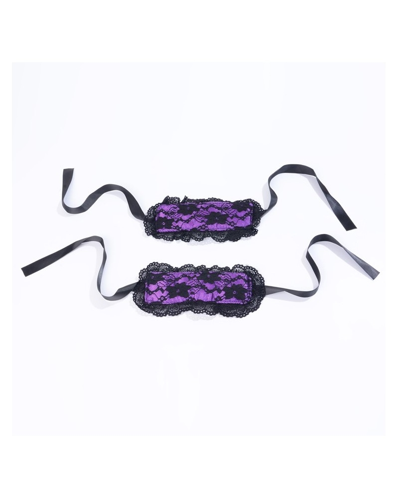 Bliss™ Lace Hand Restraints with Mask for Bondage SM Bed Sex Play
